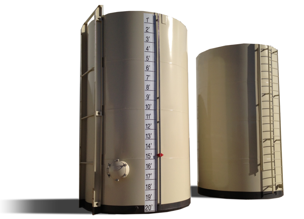 400BBL Upright skid mounted flow back tanks